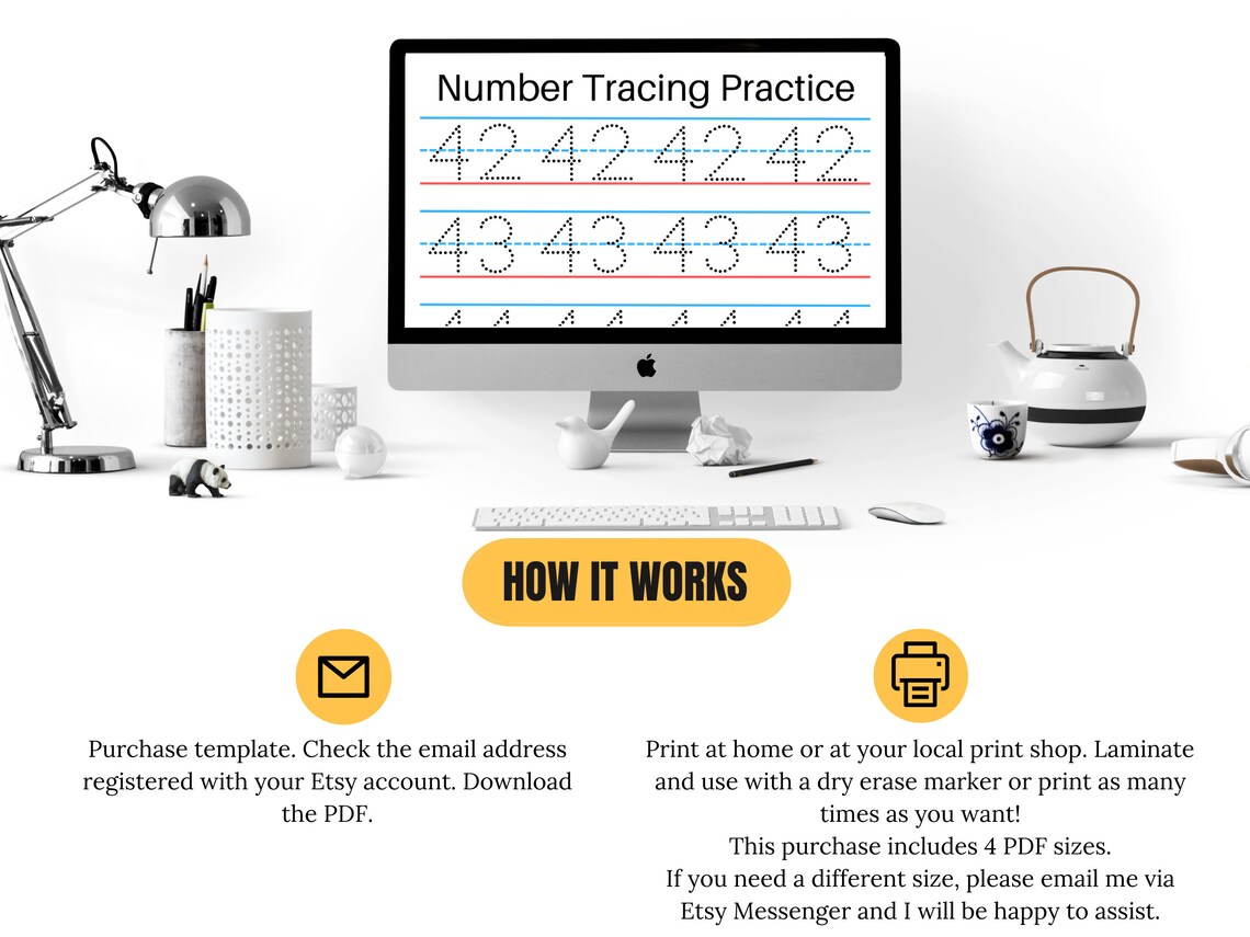 Number Tracing Worksheet Bundle Number Tracing Printable Number ...