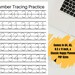 Number Tracing Worksheet Bundle Number Tracing Printable Number ...