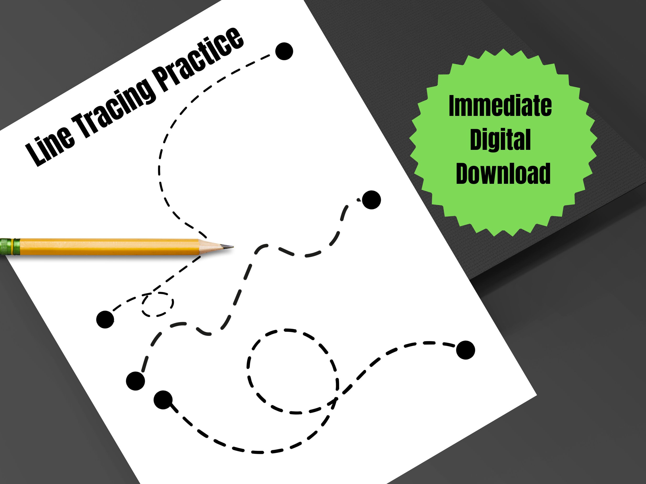 Tracing Lines Worksheets Line Tracing Pre-handwriting Practice Tracing ...