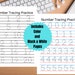 Number Tracing Bundle Number Tracing Practice Printable Number Practice ...