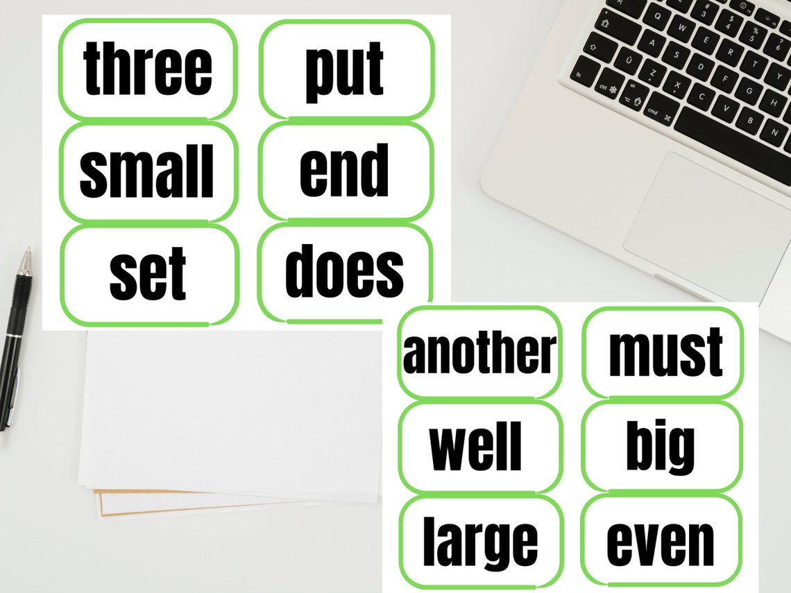 Printable Fry's Second 100 Sight Word Flashcards Prek-1st Grade Sight ...