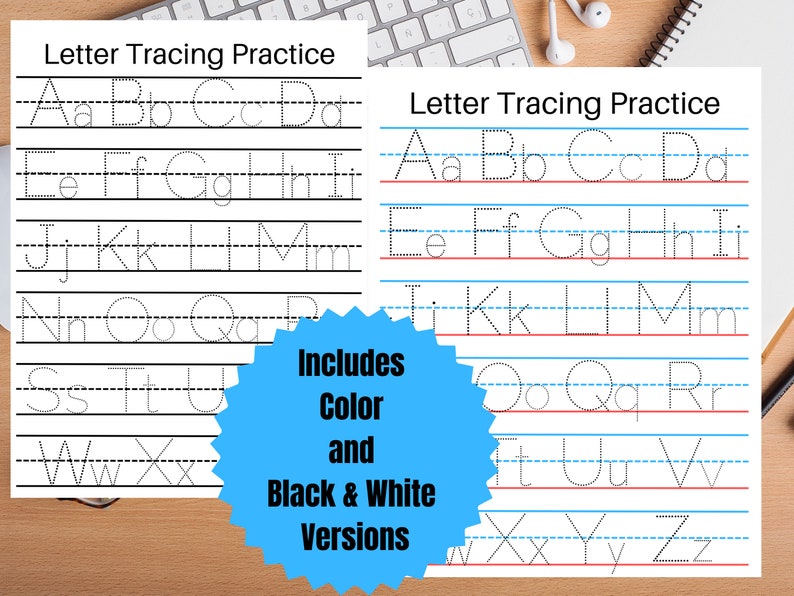 Letter Tracing Bundle Printable Alphabet Letter Tracing ABC Tracing ...