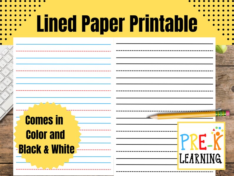 Lined Paper Printable Handwriting Practice Paper Printable Lined Paper ...