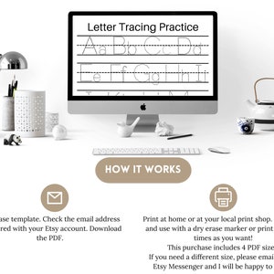 Letter Tracing Bundle Printable Alphabet Letter Tracing ABC Tracing ...