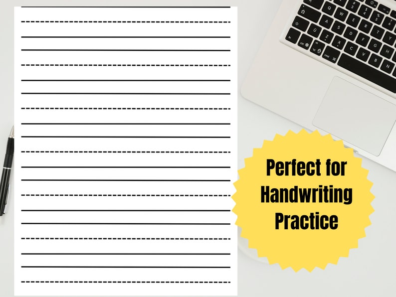 Lined Paper Printable Handwriting Practice Paper Printable Lined Paper ...