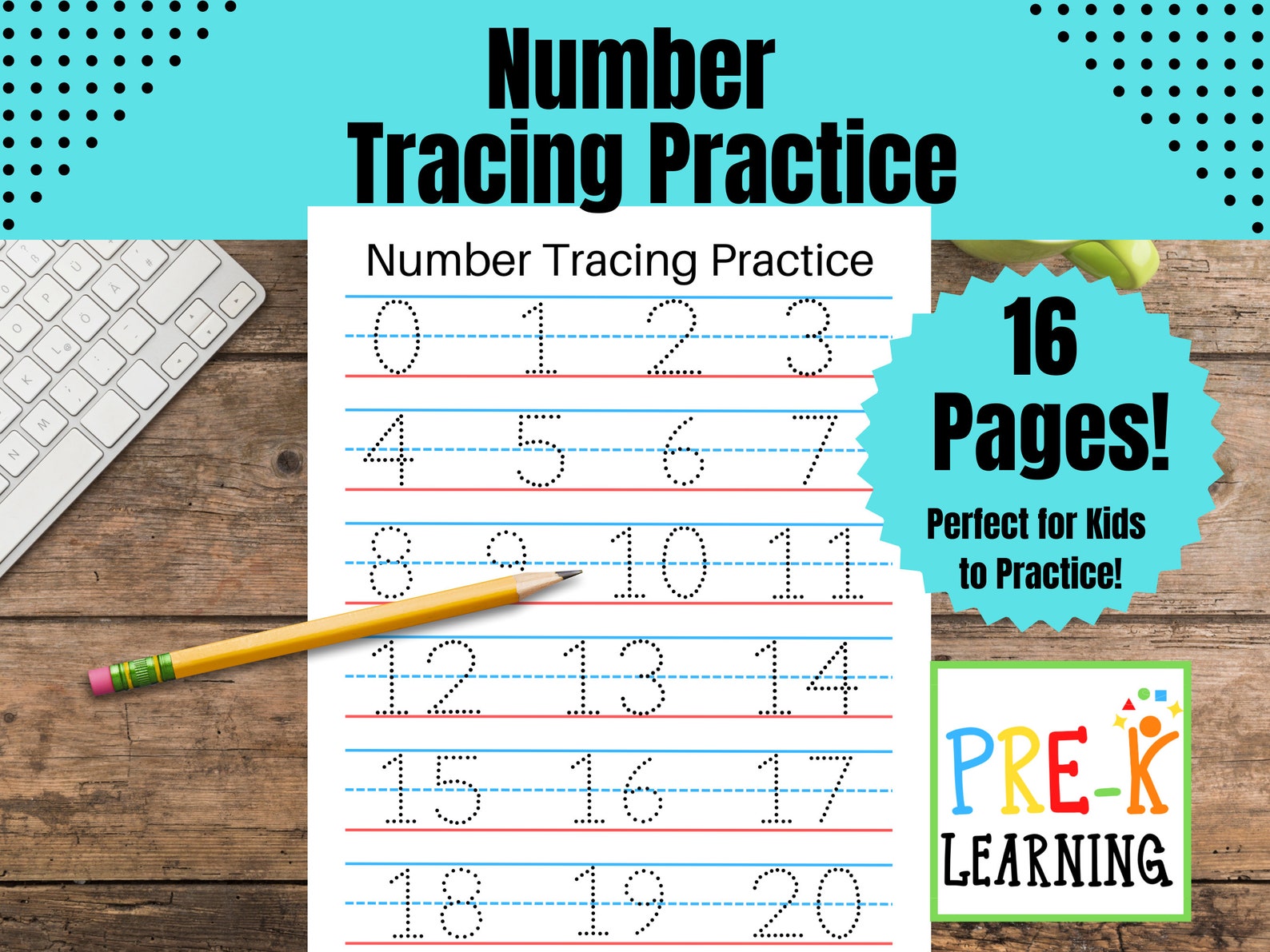 Number Tracing Bundle Number Tracing Practice Printable Number Practice ...