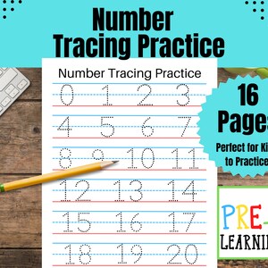 Number Tracing Bundle Number Tracing Practice Printable - Etsy