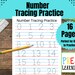 Number Tracing Bundle Number Tracing Practice Printable Number Practice ...