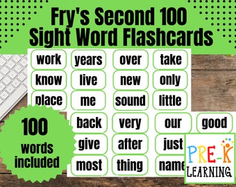 1-3 Letter Sight Words Sight Words Cards Flashcards - Etsy