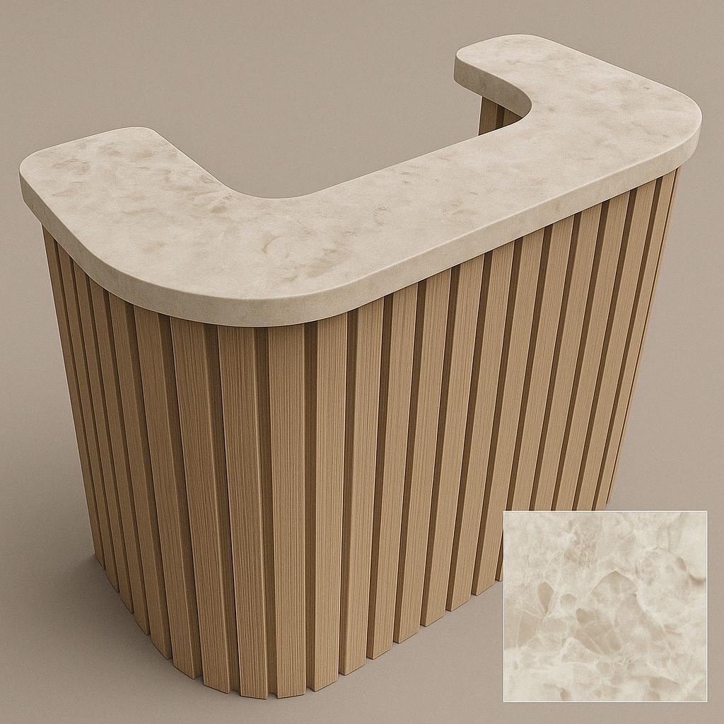 Luxury Reception Desk or Retail Counter Perfect as a Receptionist Desk ...