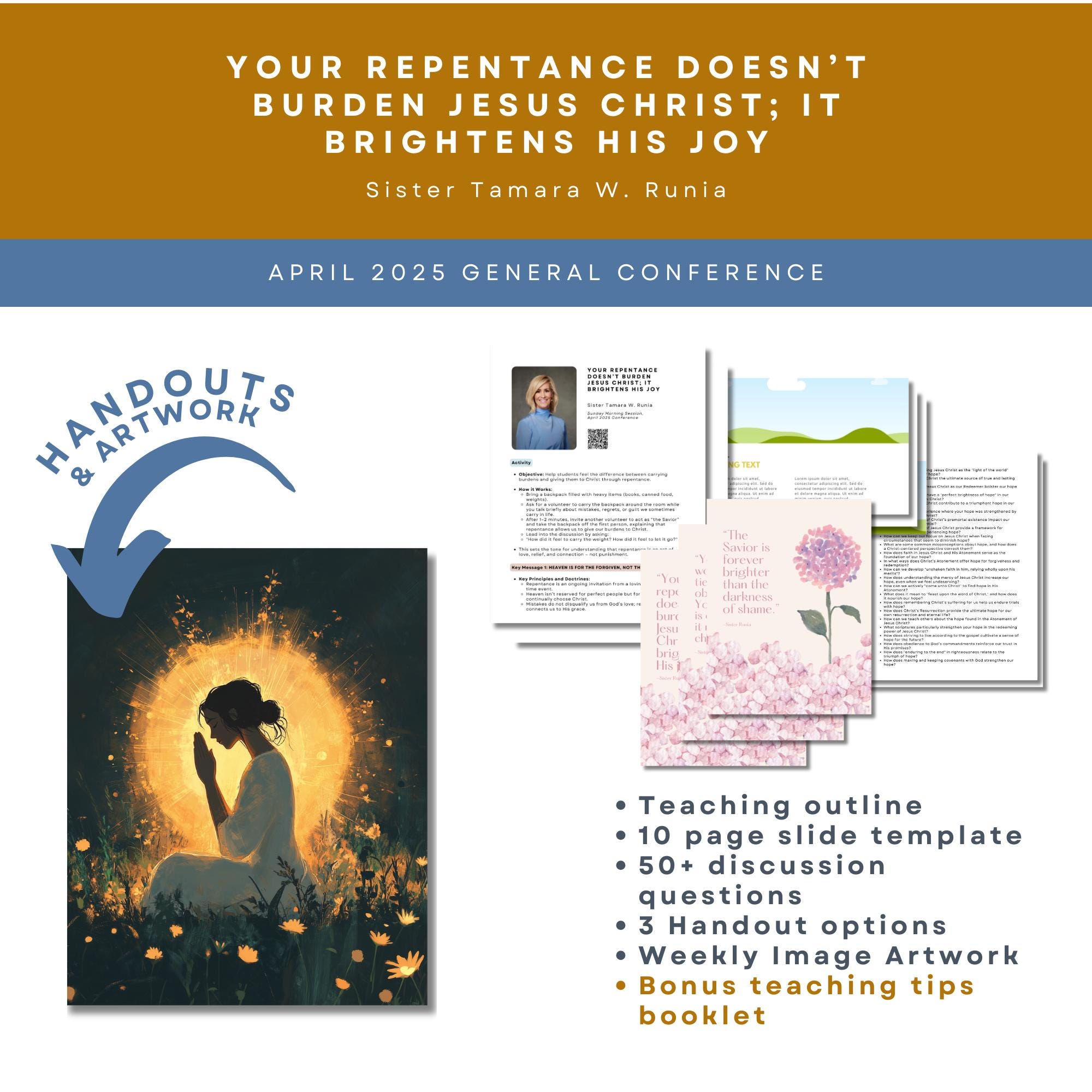 Sister Tamara W. Runia - Your Repentance Doesn’t Burden Jesus Christ ...