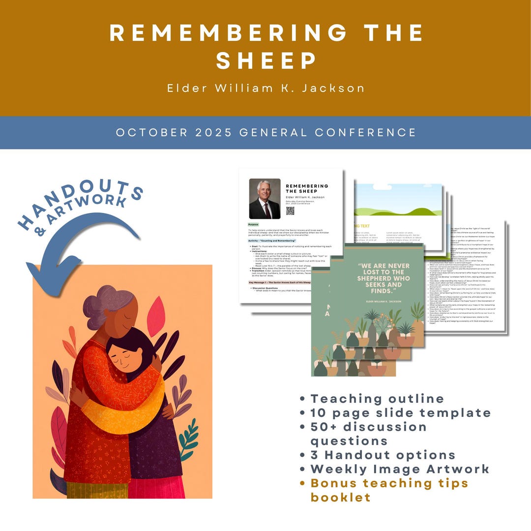 Remembering the Sheep by Elder William K. Jackson, October 2025 General ...