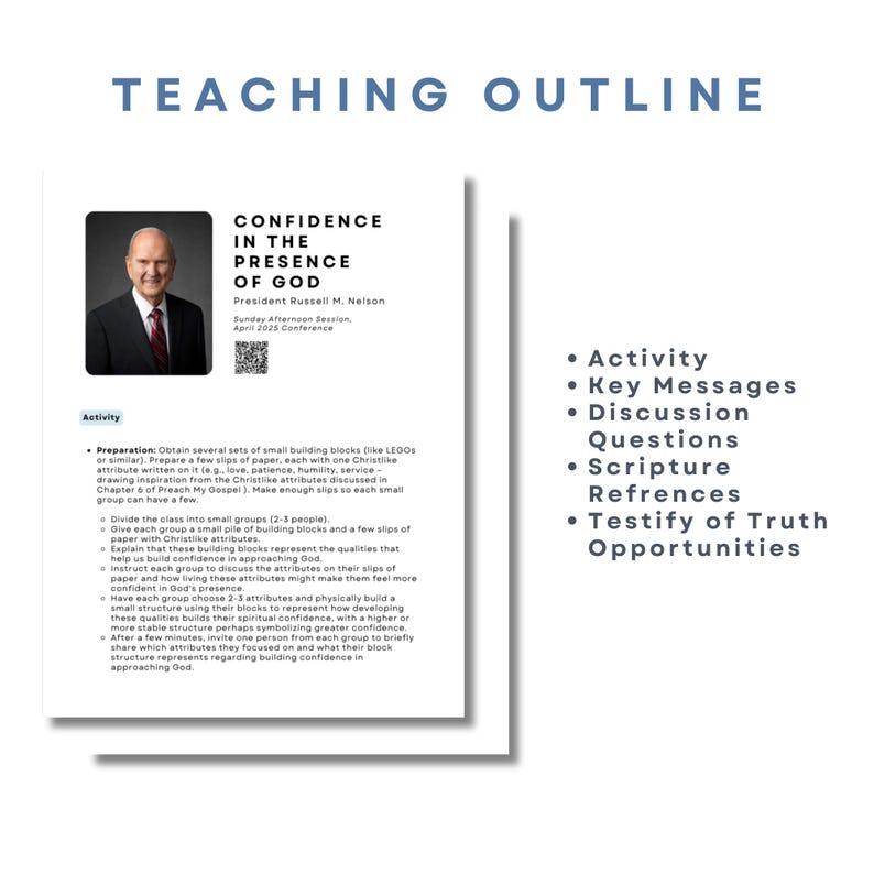 President Russell M. Nelson - Confidence in the Presence of God - April ...