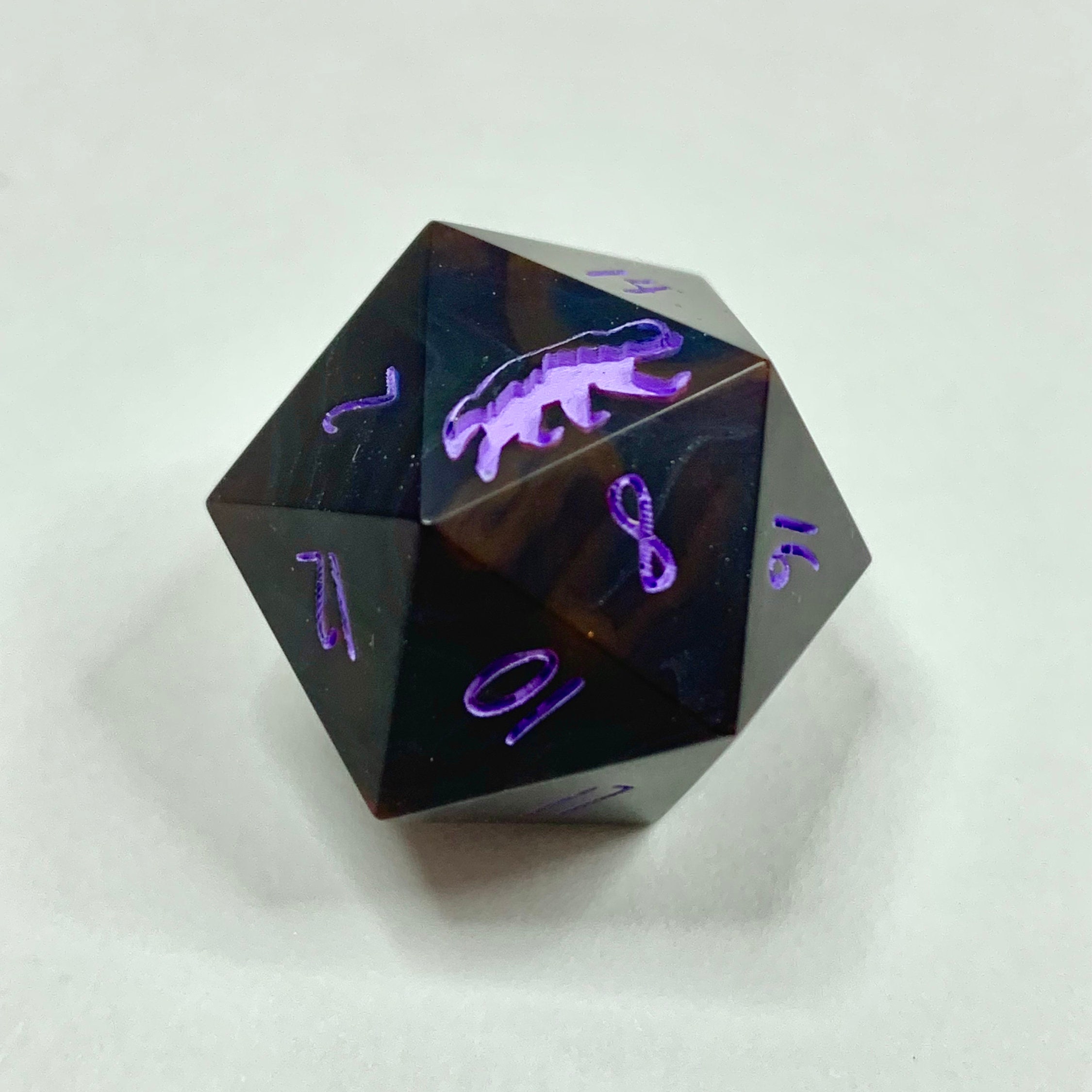 Void, 8-piece DND Dice Set, Handmade Dice Set, Sharp-edged Dice Set ...