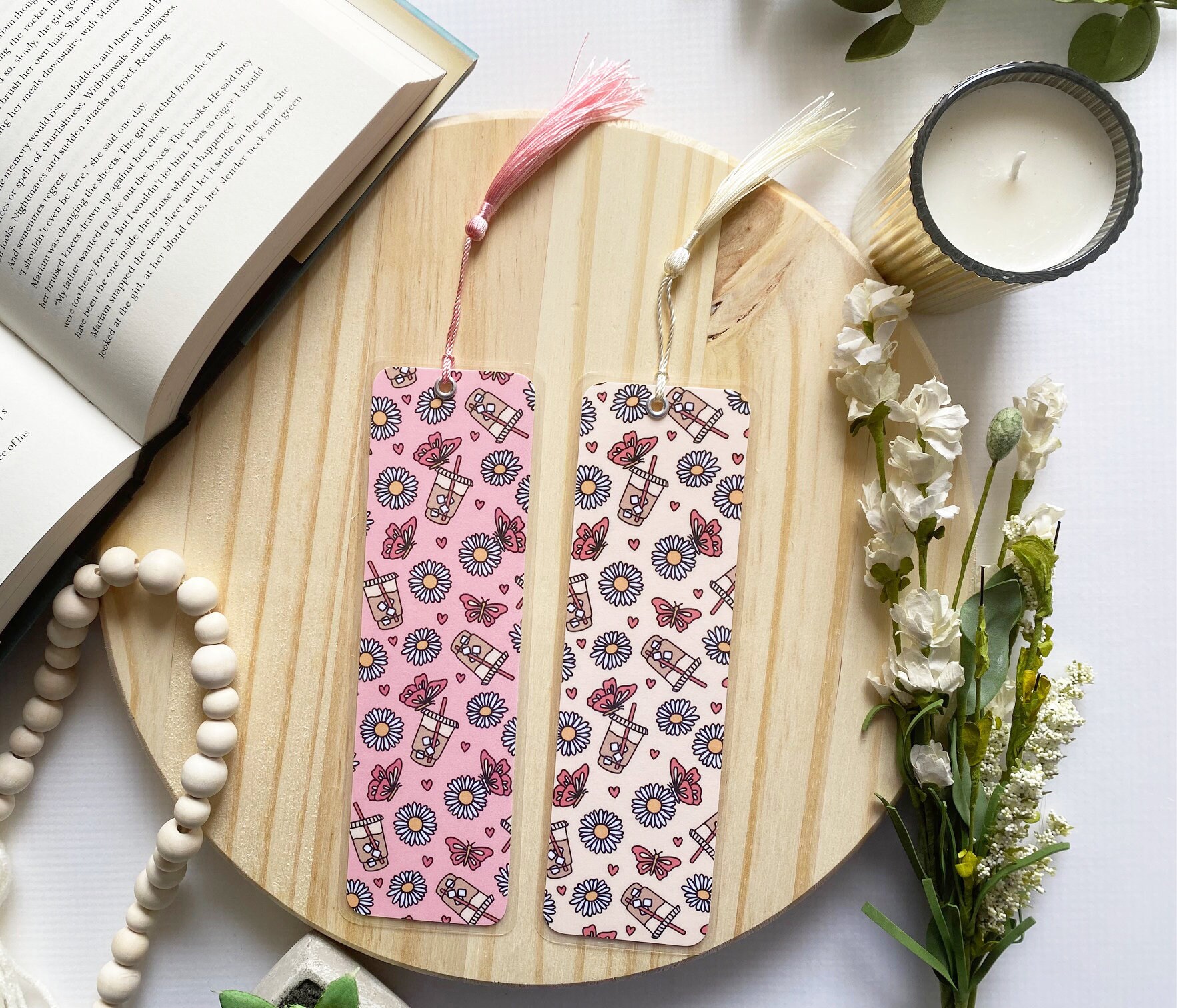 Iced Coffee Bookmark Collection Handmade Bookmarks - Etsy