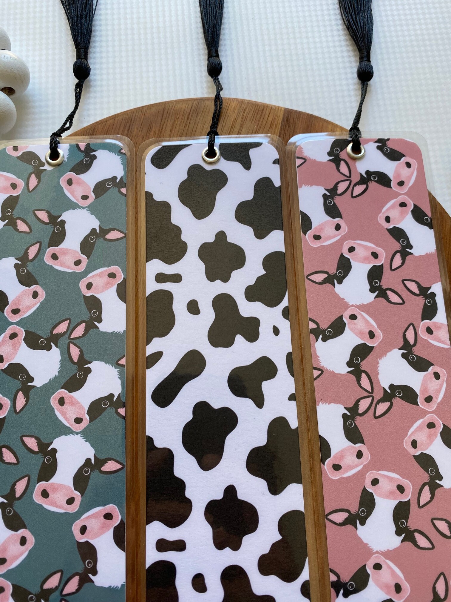 Cow Bookmark Collection Handmade Cow Print Bookworm Gift Cow Lover ...