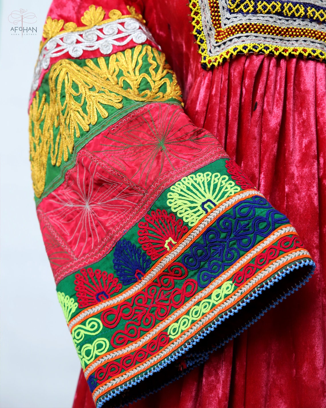 Charama Velvet Afghan Dress Afghan Dress for Women Afghan Clothes ...