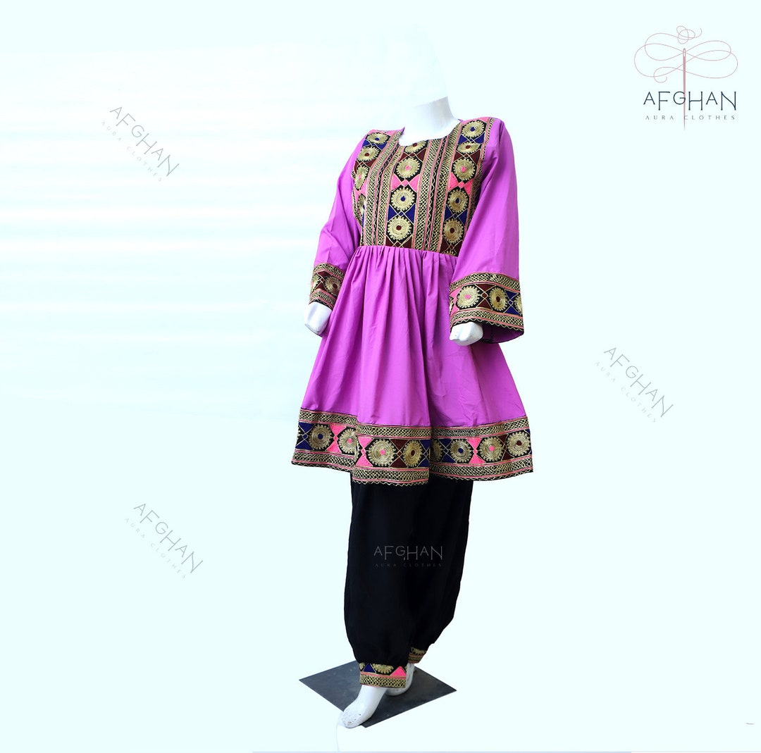 Handmade Afghan Dress With Charama Embroidery Afghan Vintage Dress ...