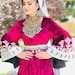 Handmade Afghan Velvet Dress With Charma Embroidery - Etsy
