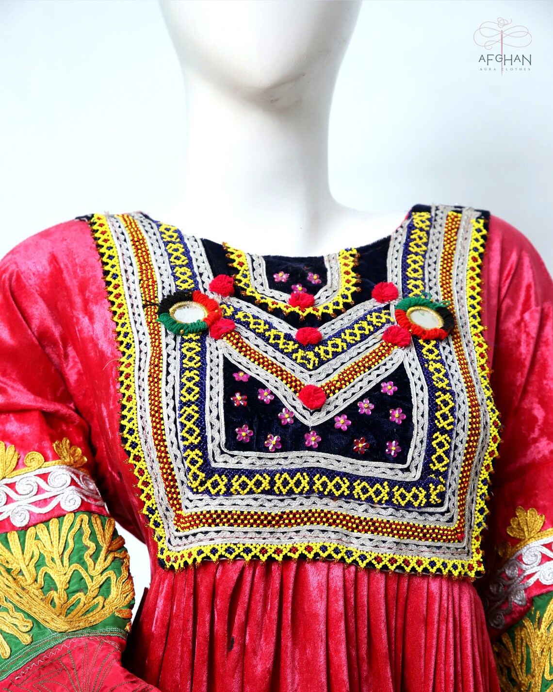 Charama Velvet Afghan Dress Afghan Dress for Women Afghan Clothes ...