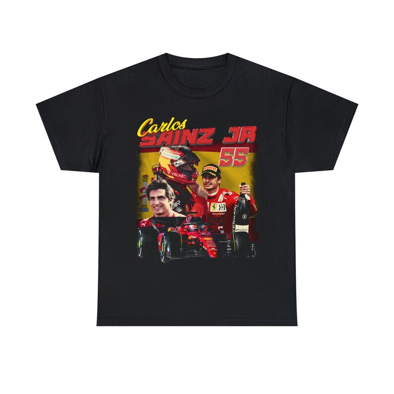 Carlos Sainz JR Ferrari Formula One Racing Vintage 90s Bootleg - Etsy