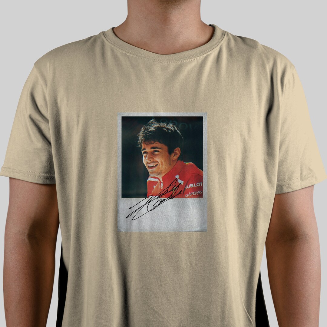 Charles Leclerc Signature Vintage Polaroid Graphic Tee Formula One ...