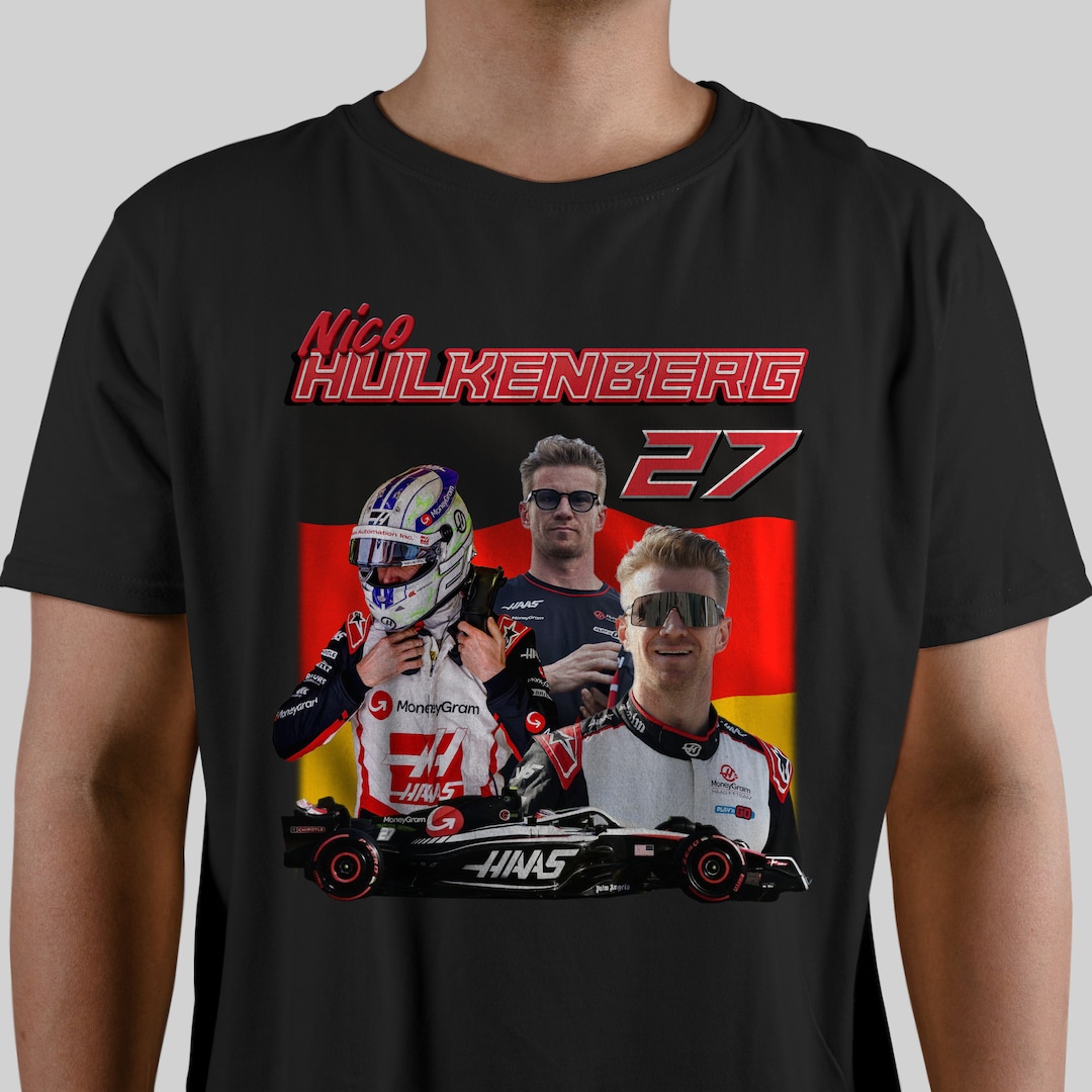 Nico Hulkenberg Haas 2024 Formula One Racing Vintage 90s Bootleg Unisex ...