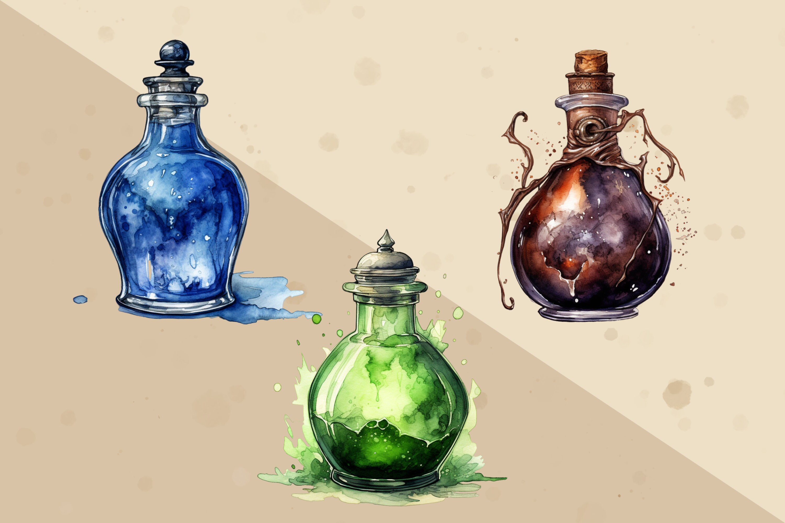 Witch Potion, Potion Decor, Witchy Craft, Commercial Use, Junk Journal ...