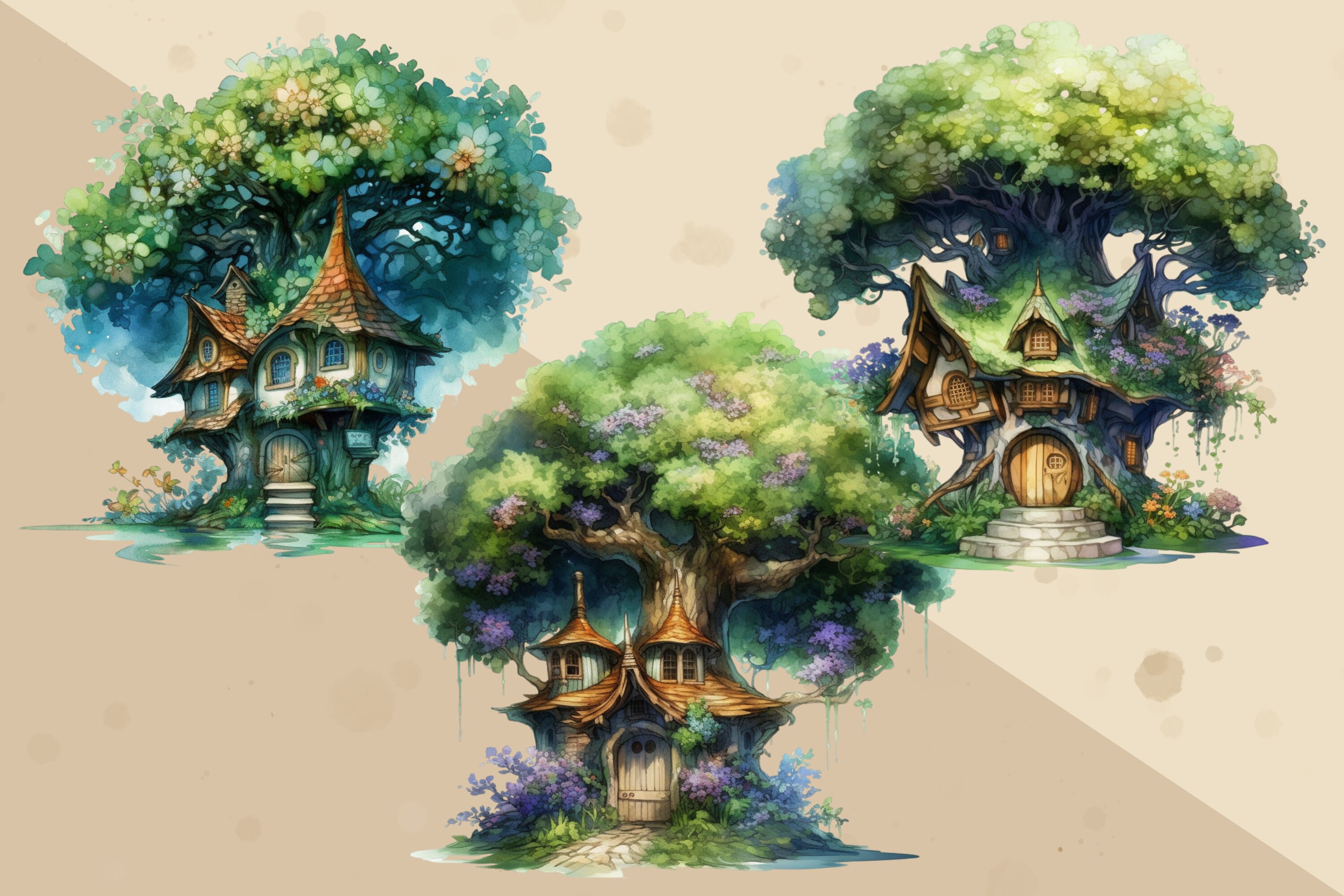 Witch Treehouse Fairy Magical Tree, Hobbit ,PNG, Journal, Diary ...