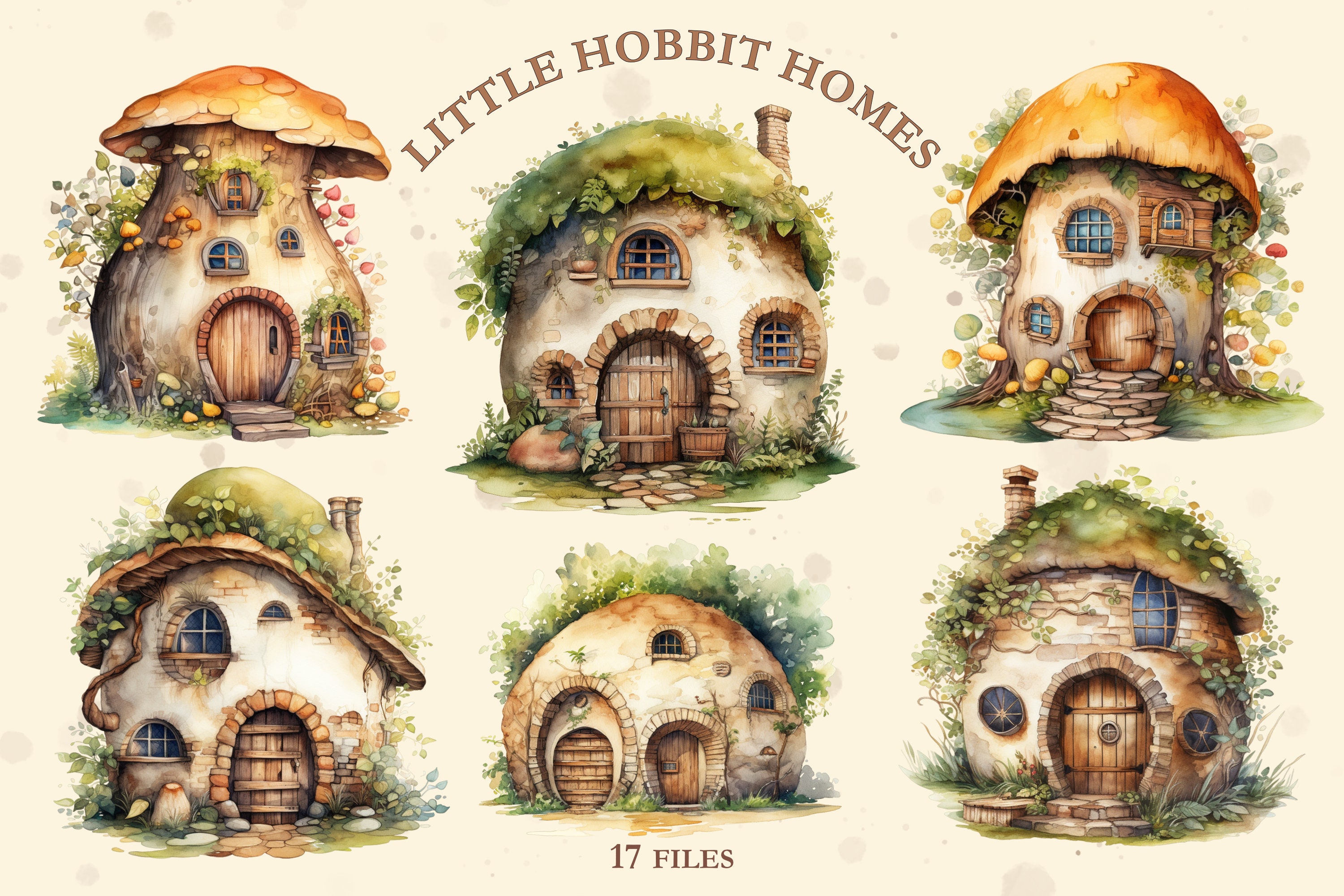 Little Hobbit Homes Hobbit House Fairytale PNG Journal - Etsy