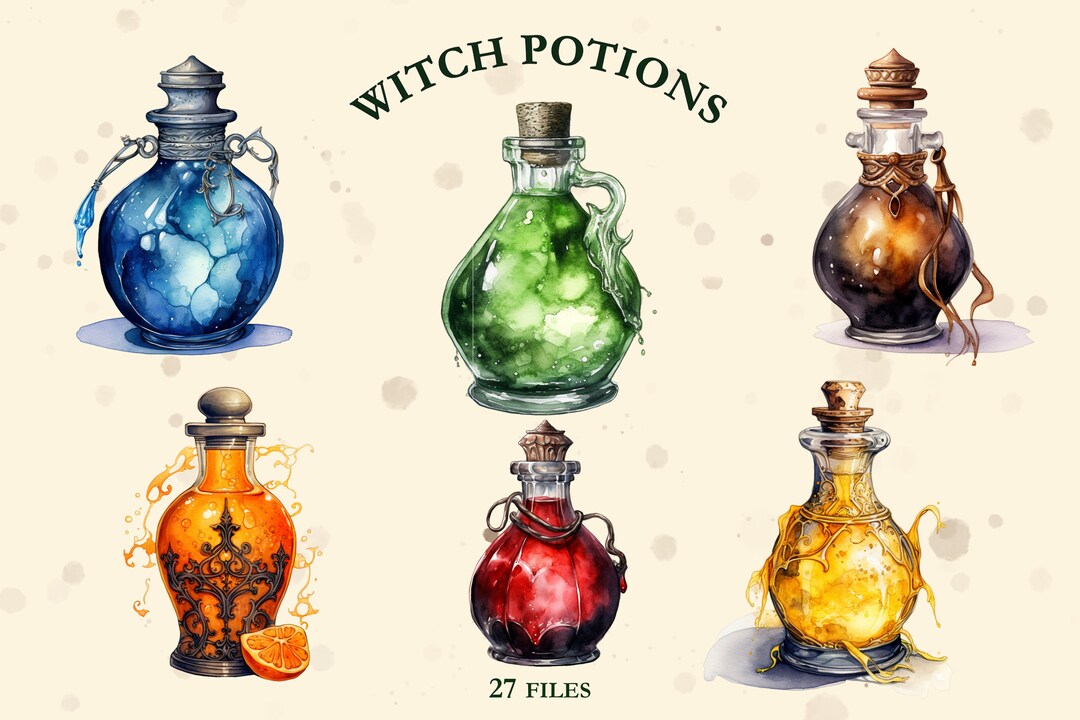Witch Potion, Potion Decor, Witchy Craft, Commercial Use, Junk Journal ...