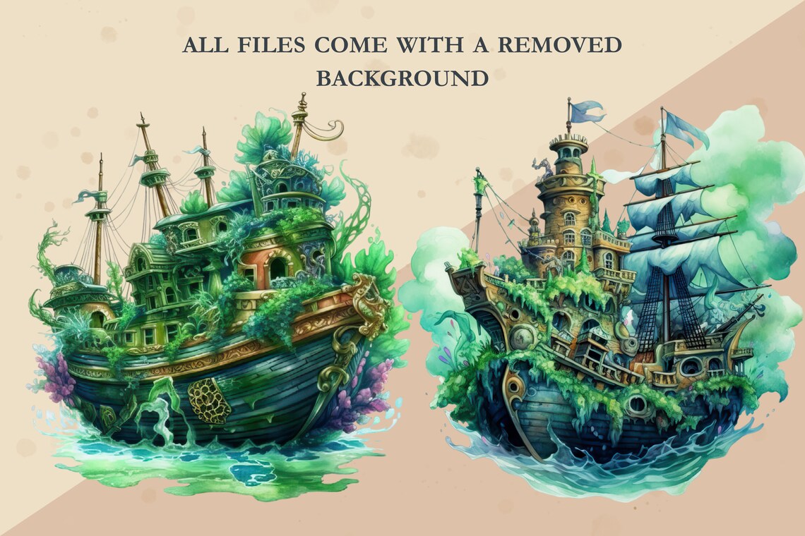 Underwater Shipwreck Clipart , Sunken Ship, Antlantis World, Pirate ...