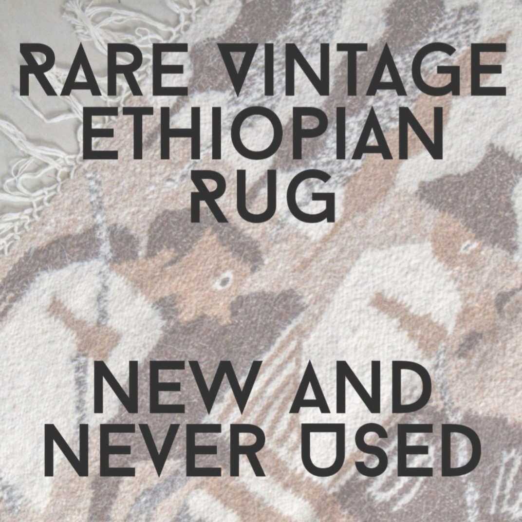 Vintage Ethiopian Wool Rug, Kilim Wall Hanging, Rare Tapestry, Handmade ...
