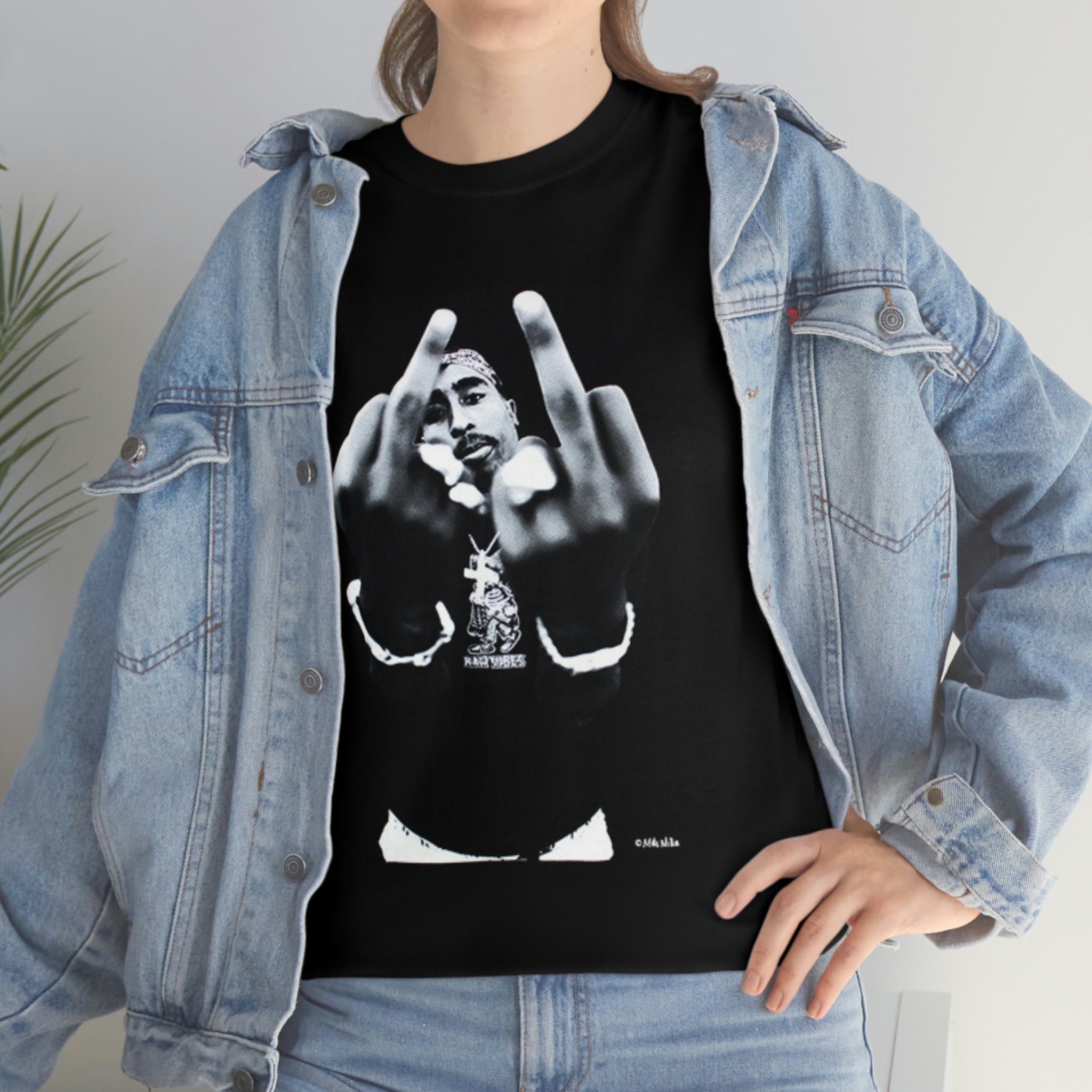 Tupac Funny Middle Finger Shirt | Tupac Shirt sold by Tring Tee | SKU ...