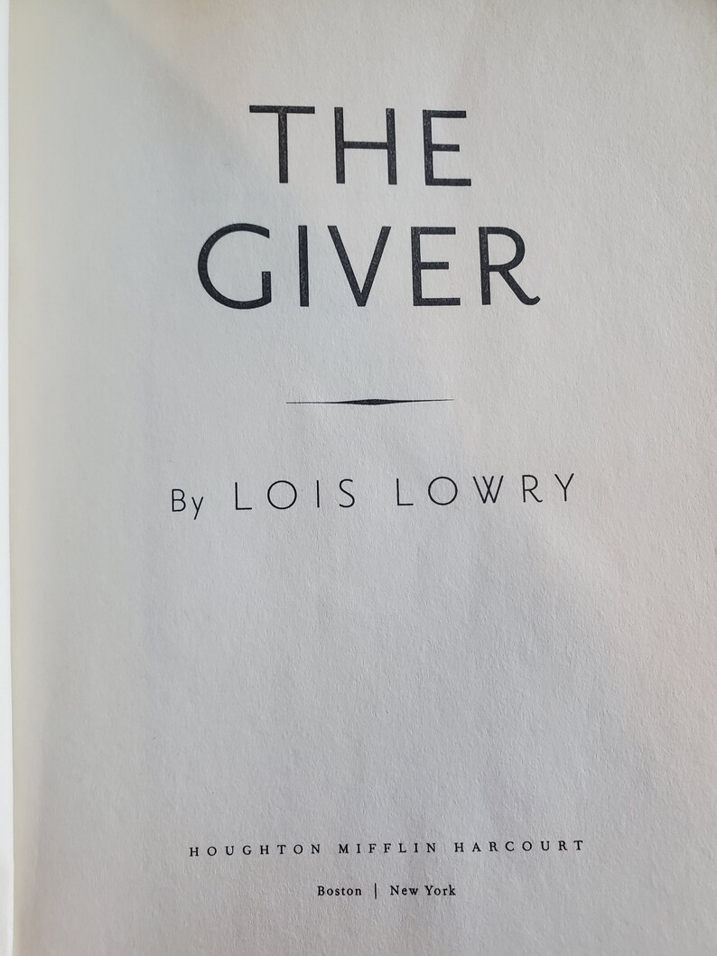 The Giver, Lois Lowry, John Newberry Medal Award, Classic Books, Young ...