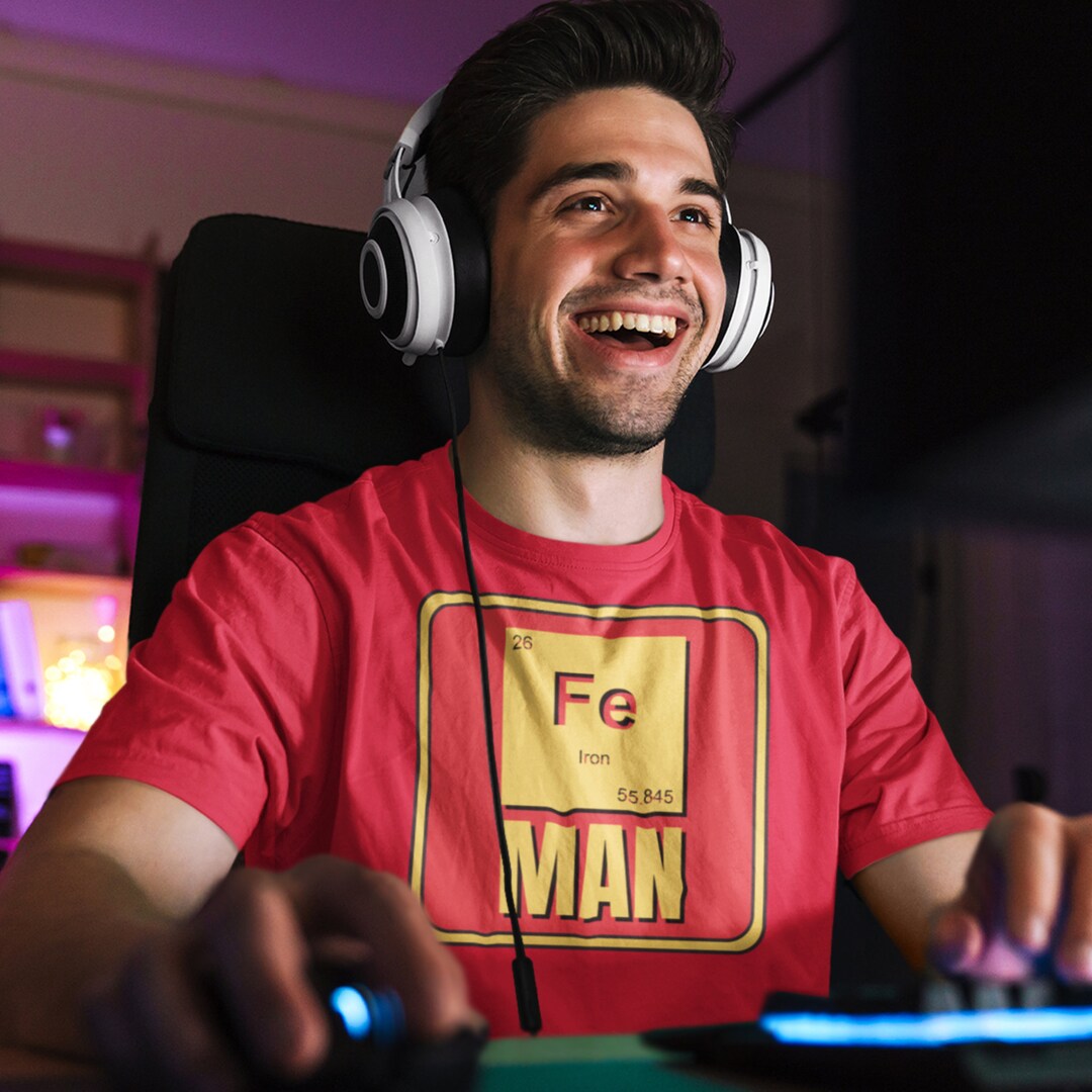 Iron Man Shirt, FE Man Shirt, Periodic Table Shirt, Periodic Table ...