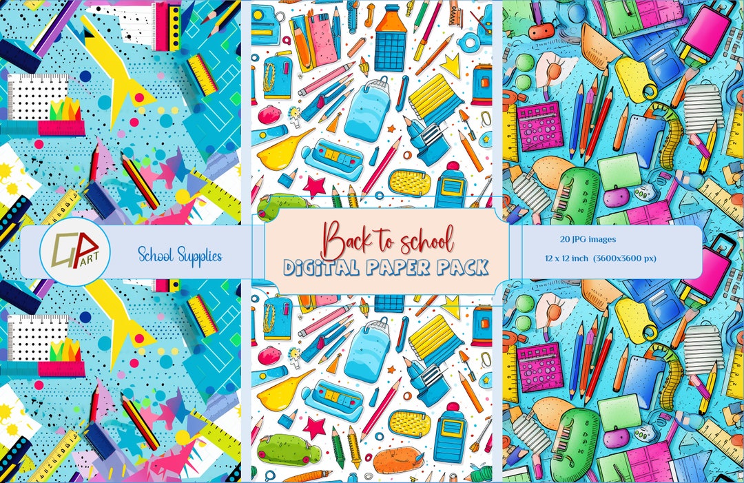 First Day of School ,cute Back to School Digital Papers,backgrounds ...