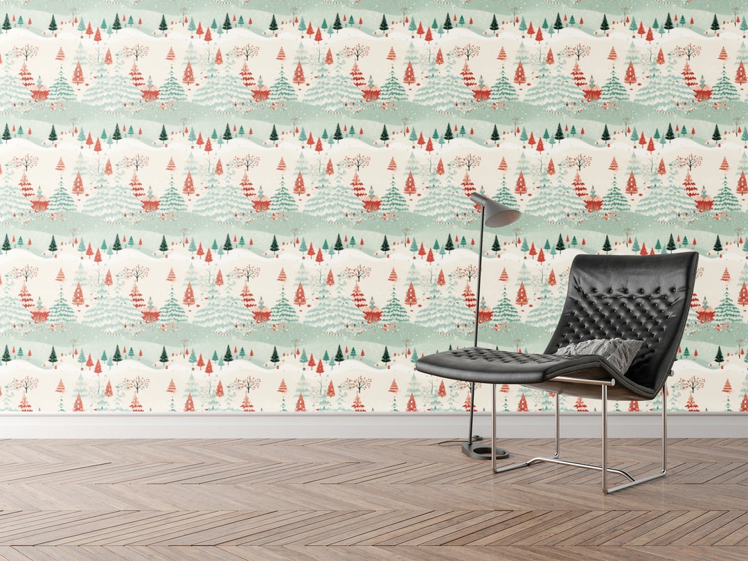 Printable Digital Paper,removable,washable Wallpaper,merry Christmas ...