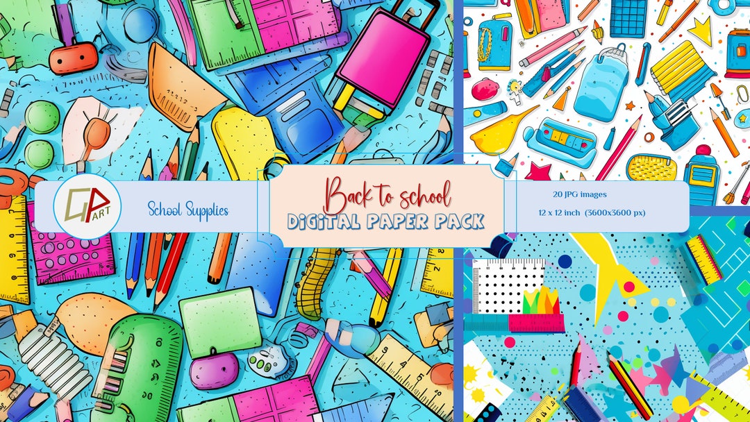 First Day of School ,cute Back to School Digital Papers,backgrounds ...