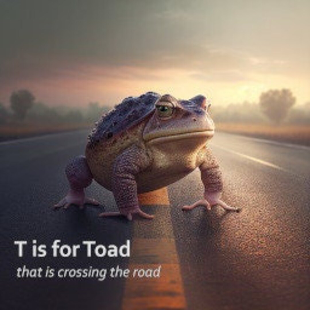 T is for Toad Tier Alphabet, Digitaler Kunstdruck, AI Art, Digitaler ...