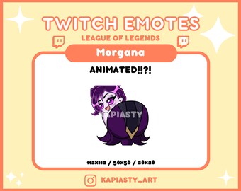 Morgana Emotes | Lol League of Legends Morgana for Twitch/discord 3 ...