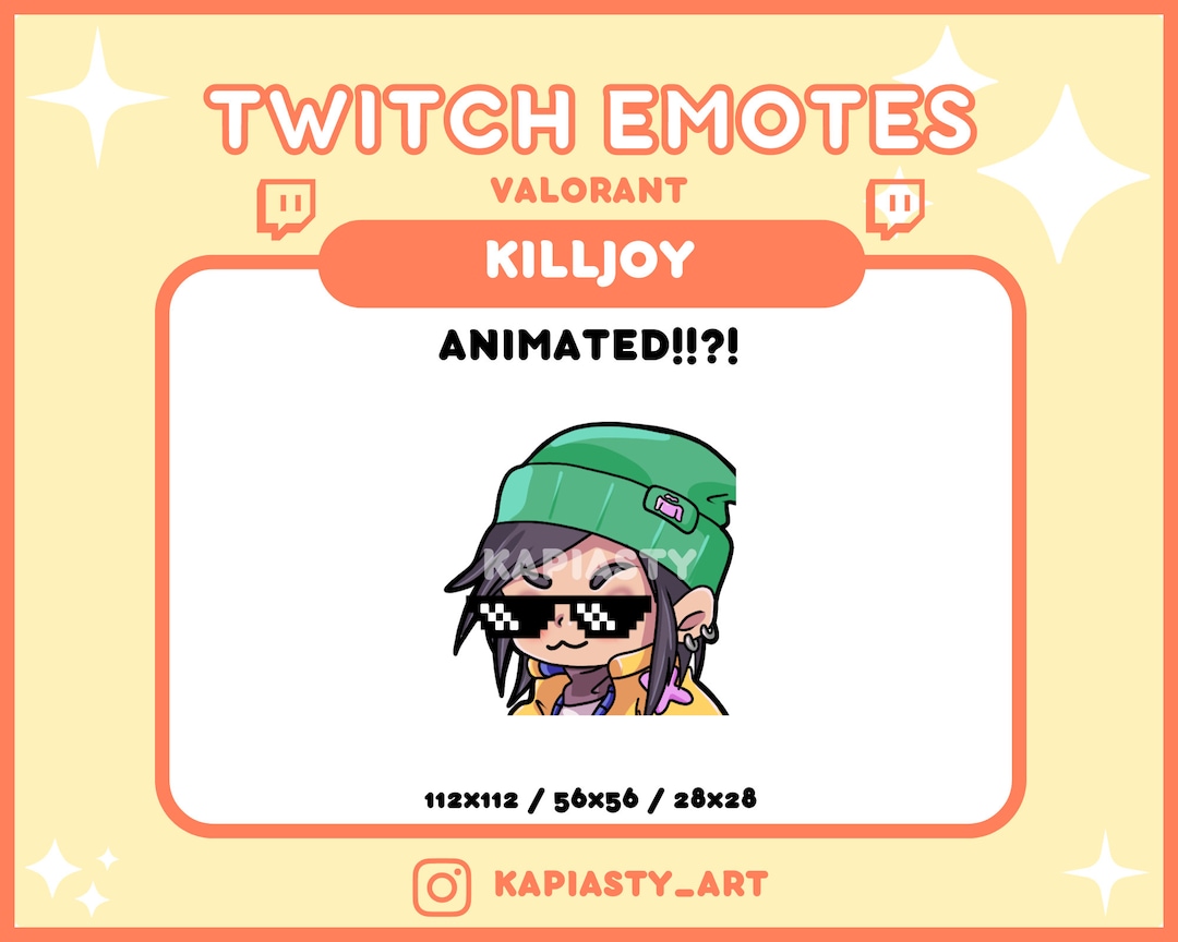 ANIMATED Killjoy Emote Ez L Valorant Killjoy for Twitch/discord L ...