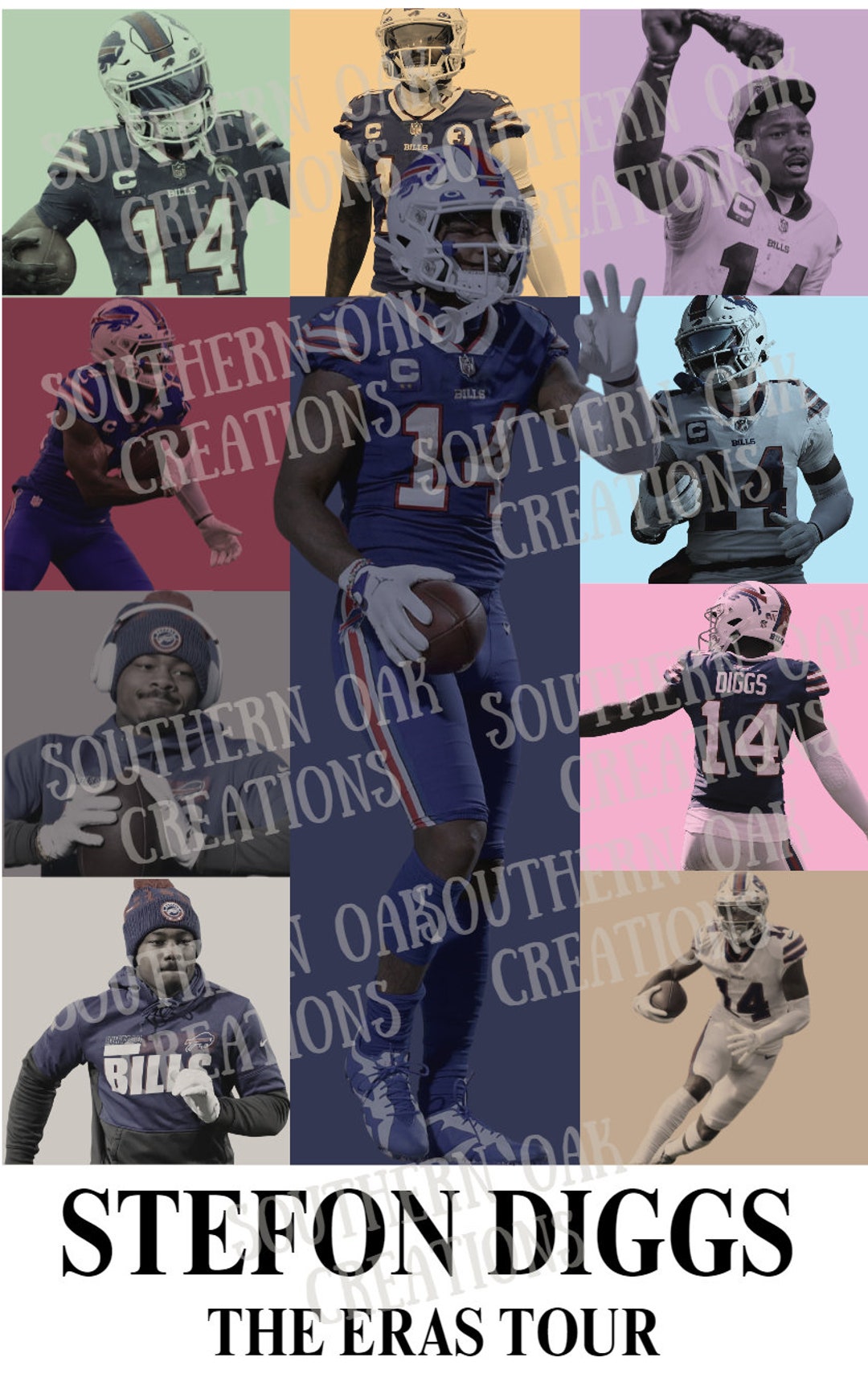 Stefon Diggs Eras Tour Poster-bills-svg-png - Etsy