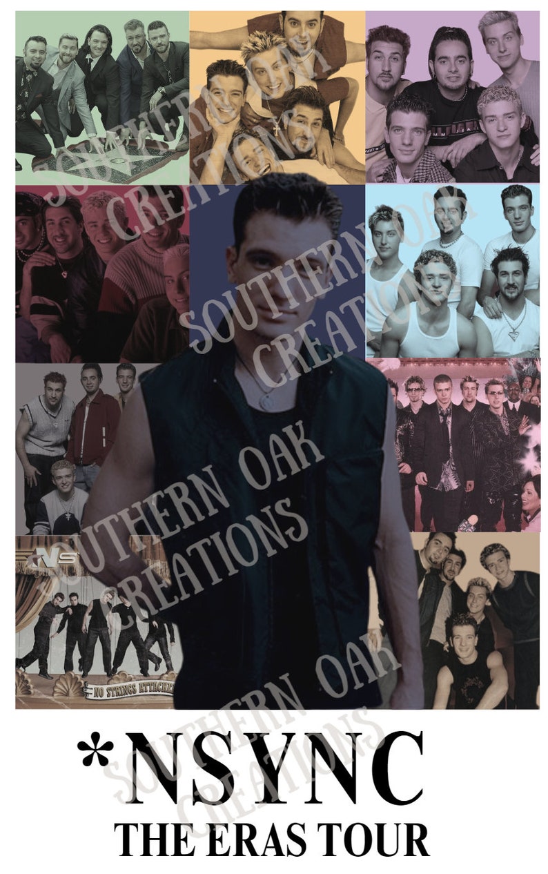 Jc-*nsync Eras Tour Poster-png-svg - Etsy