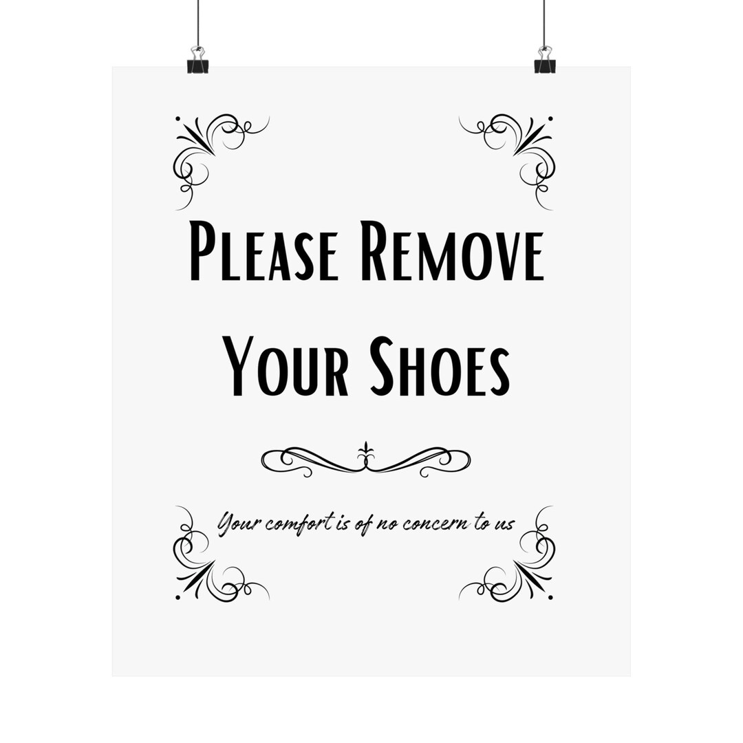 Elegant Reminder Poster, Home Decor, Warning Sign, Entryway Decoration ...