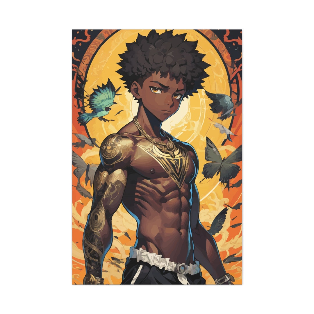 Aurelian Sentinel Anime Canvas Wall Art - Etsy