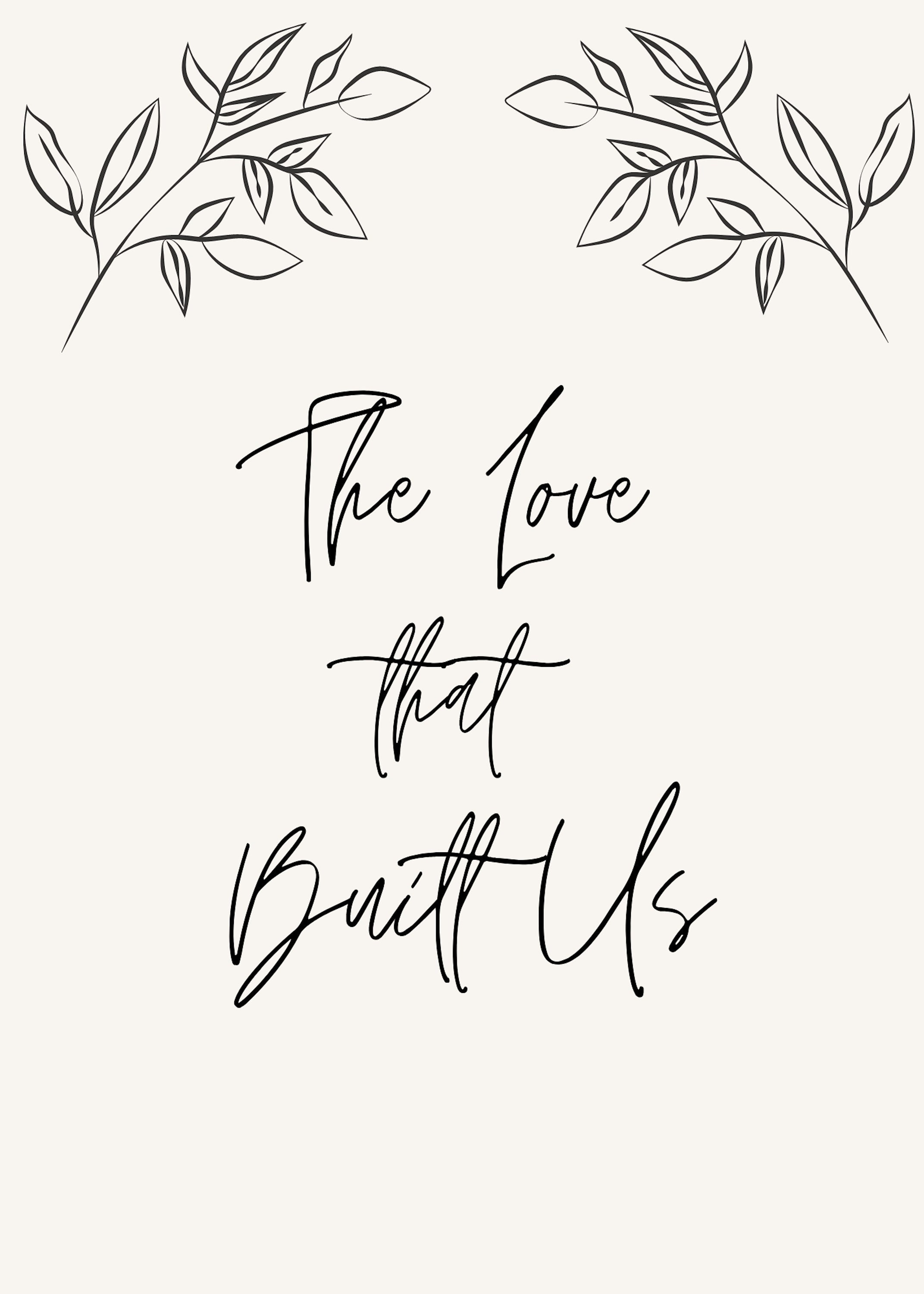 The Love That Built Us Wedding Sign - Etsy