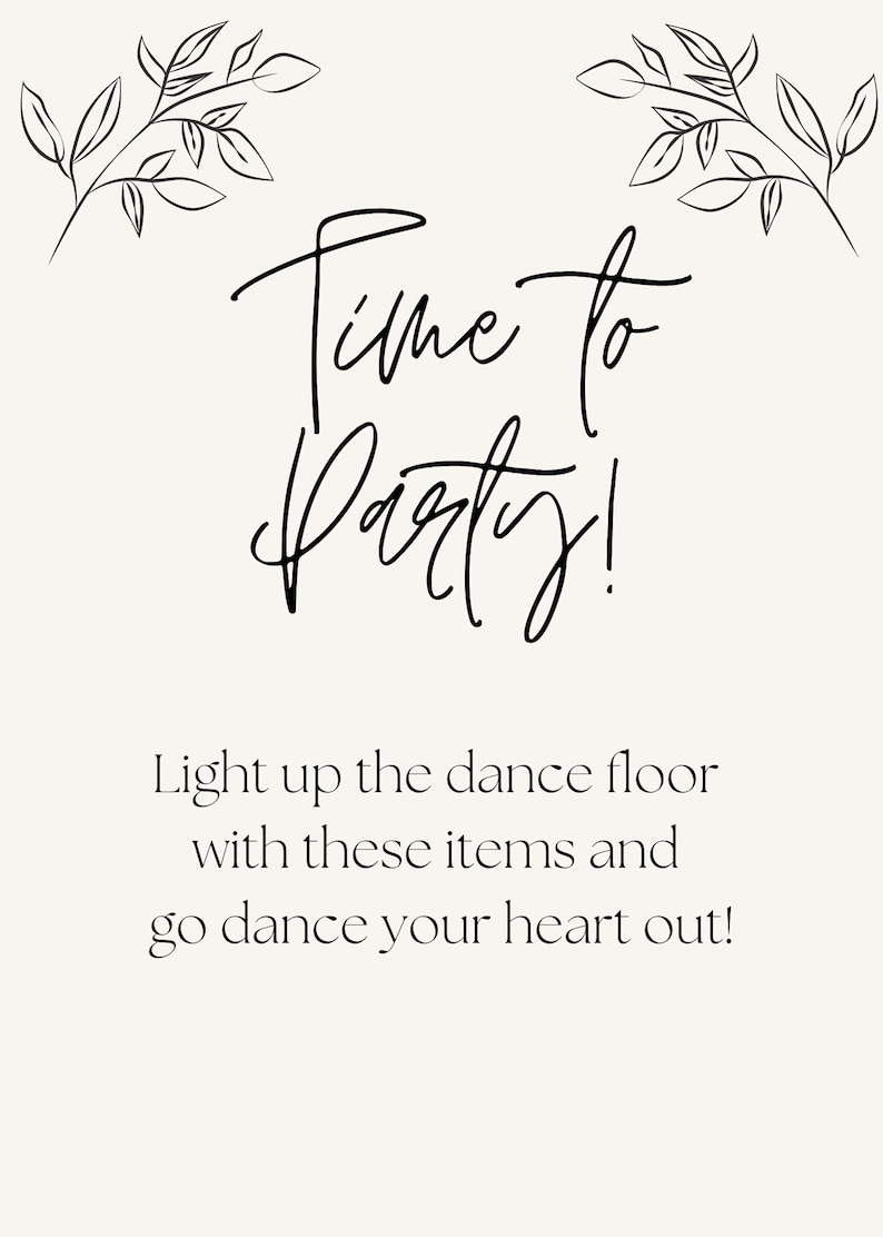 Props for Dance Floor Sign - Etsy