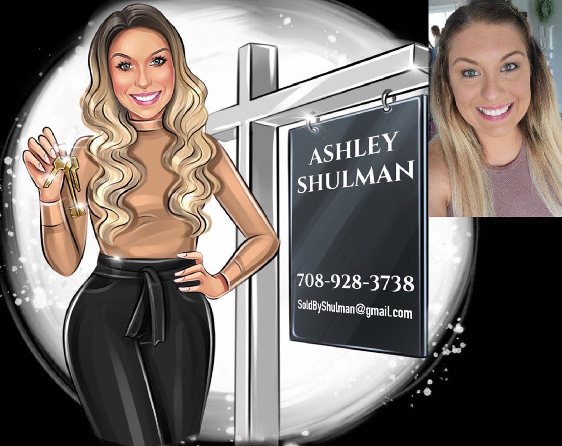 Custom Cartoon Logo for Real Estate - Personalized and Professional - Etsy