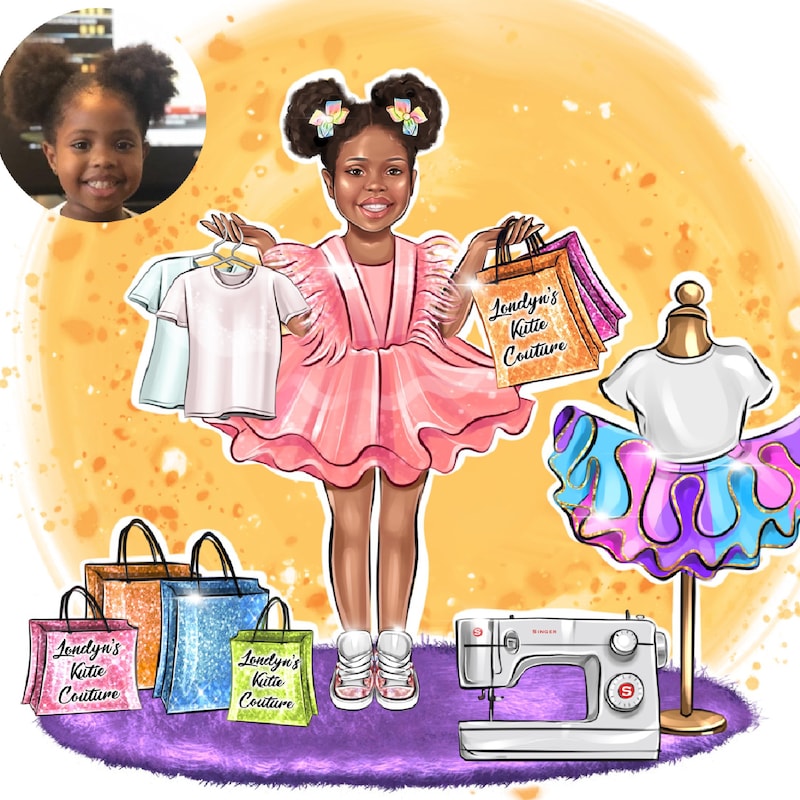 Little Girl Logo - Etsy